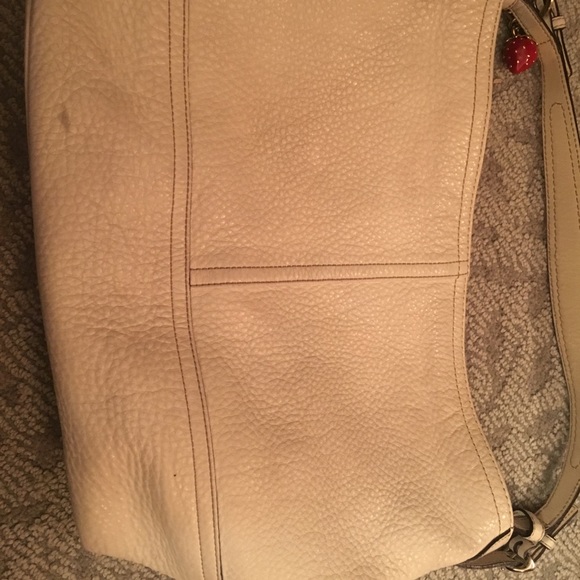 Coach | Bags | Coach Off White Premium Leather Bag Includes Coach ...